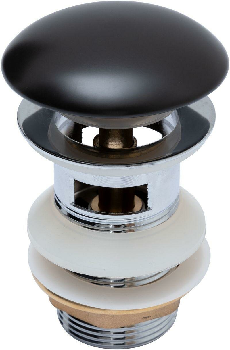 Донный клапан Aquanet 333929 click-clack цвет Черный матовый