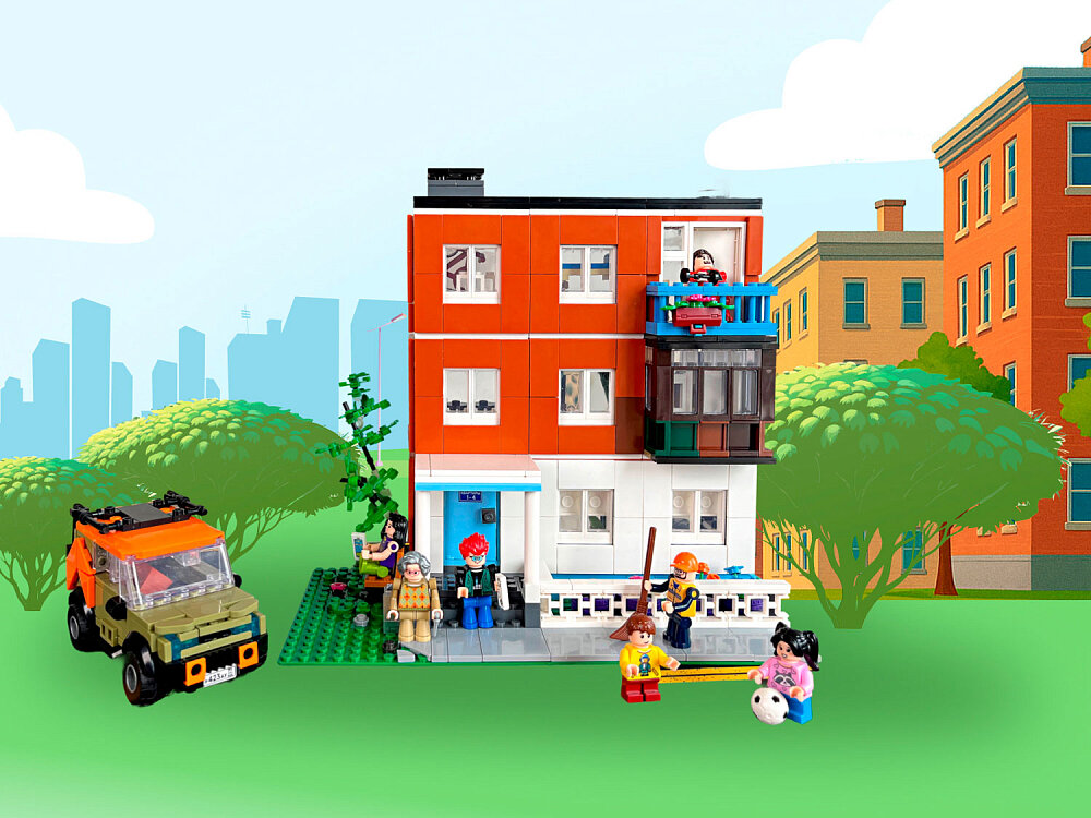 Конструктор Brick Labs Бриксити AB-1305 Конструктор Жилой дом