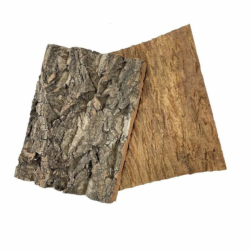 2 куска натуральной коры пробковой плитки декоративный фон 30х20 см - Золотые рыбки, змеи, ящерицы, пауки-хамелеоны