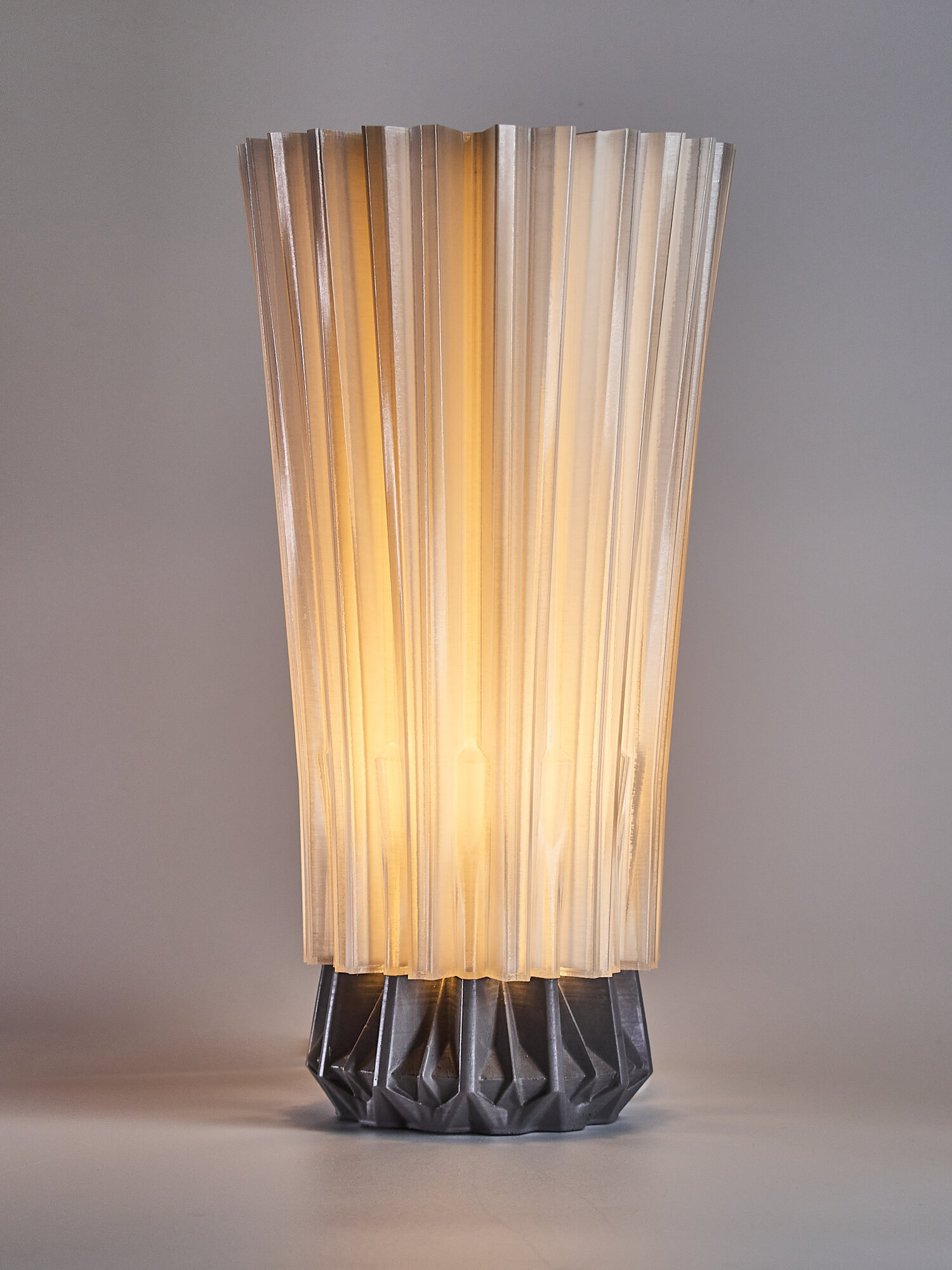 Лампа светильник "Пуск 2.0" прозрачный+белый, настольная, дизайнерская, E14, 5 Вт, 220 В, белая/серая