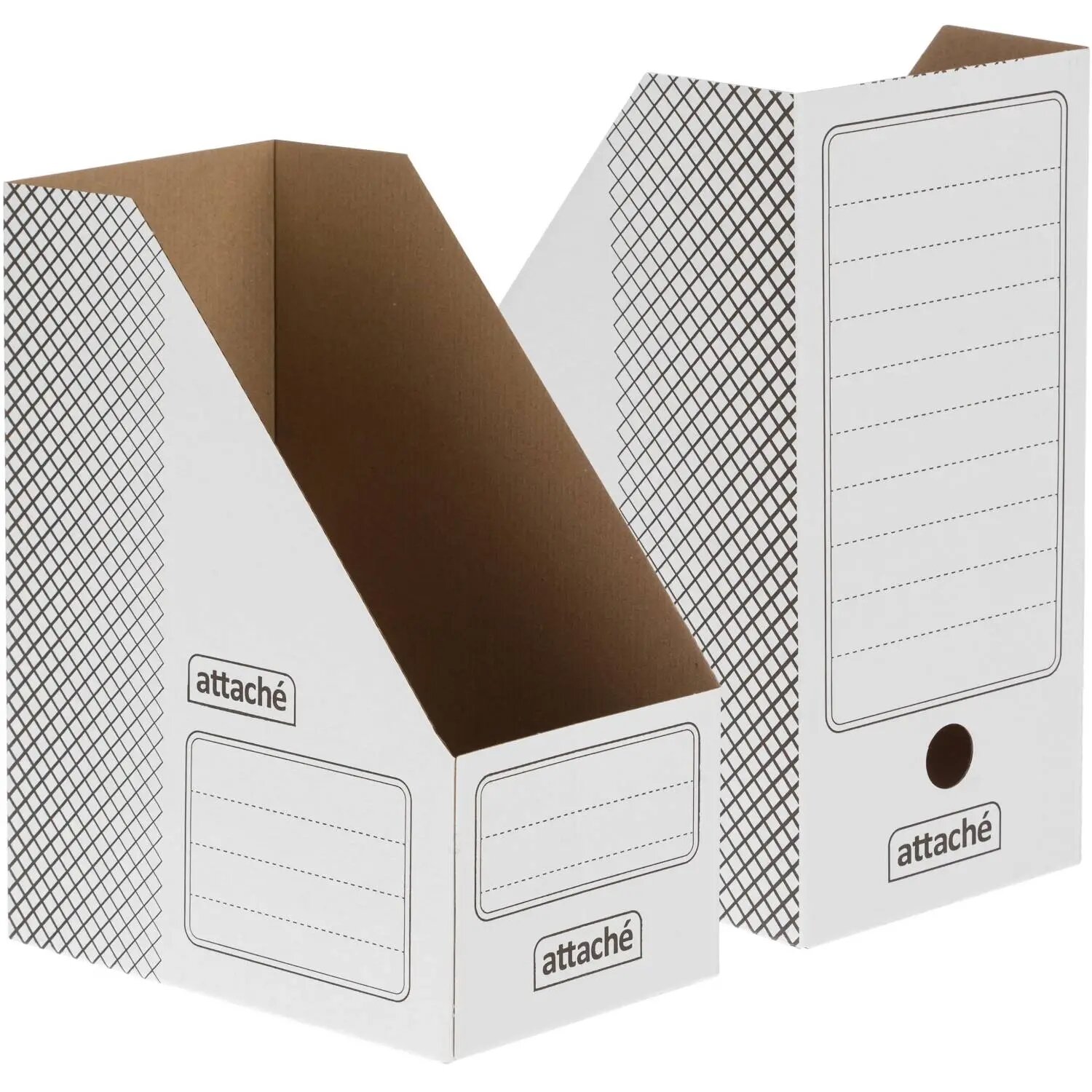 Вертикальный накопитель Attache 150мм белый графика 2шт/уп (сборн)гофрокарт