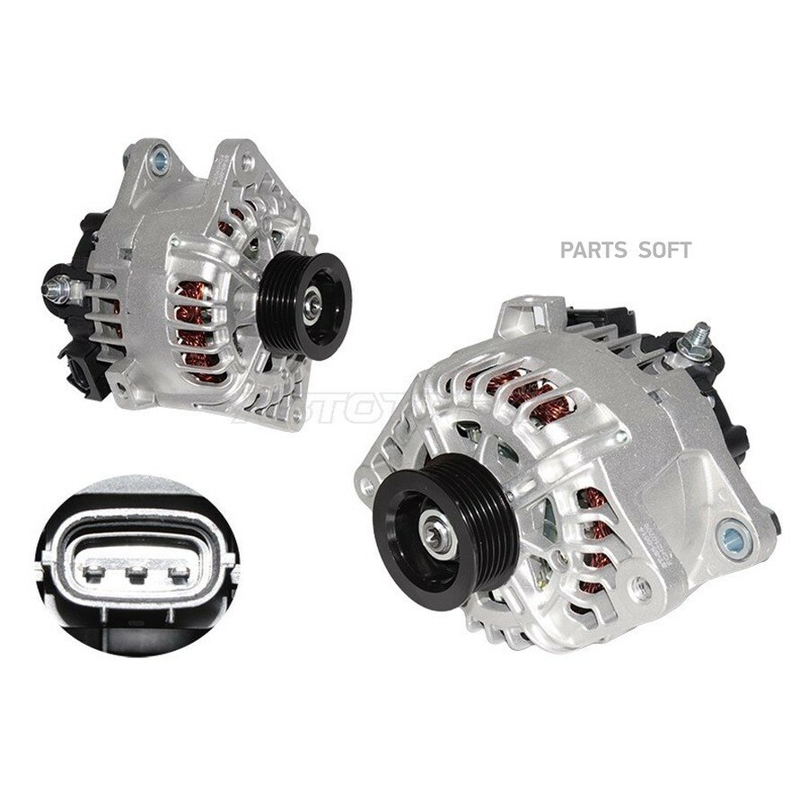 Генератор HYUNDAI SOLARIS 1.4/1.6 15-/KIA RIO 1.1 11- D3FA/D4FC/G4FC 12V 110A SAT ST-85-0014 | цена за 1 шт