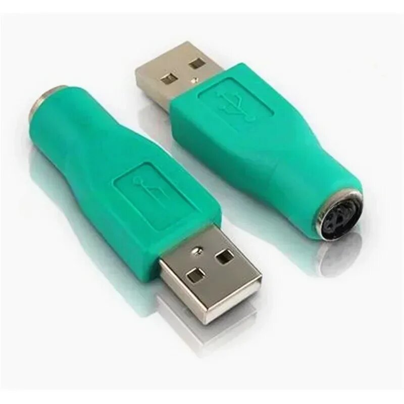 Конвертеры USB на PS/2, 10 шт + 1 USB-PS/2 адаптер USB male PS female G