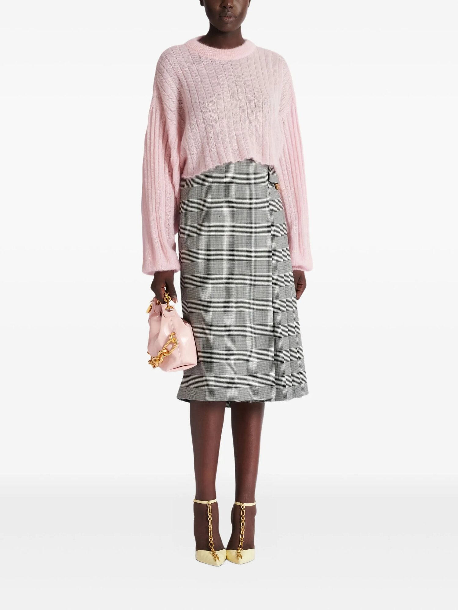 Свитер BALMAIN, размер M, , pink — фото 1