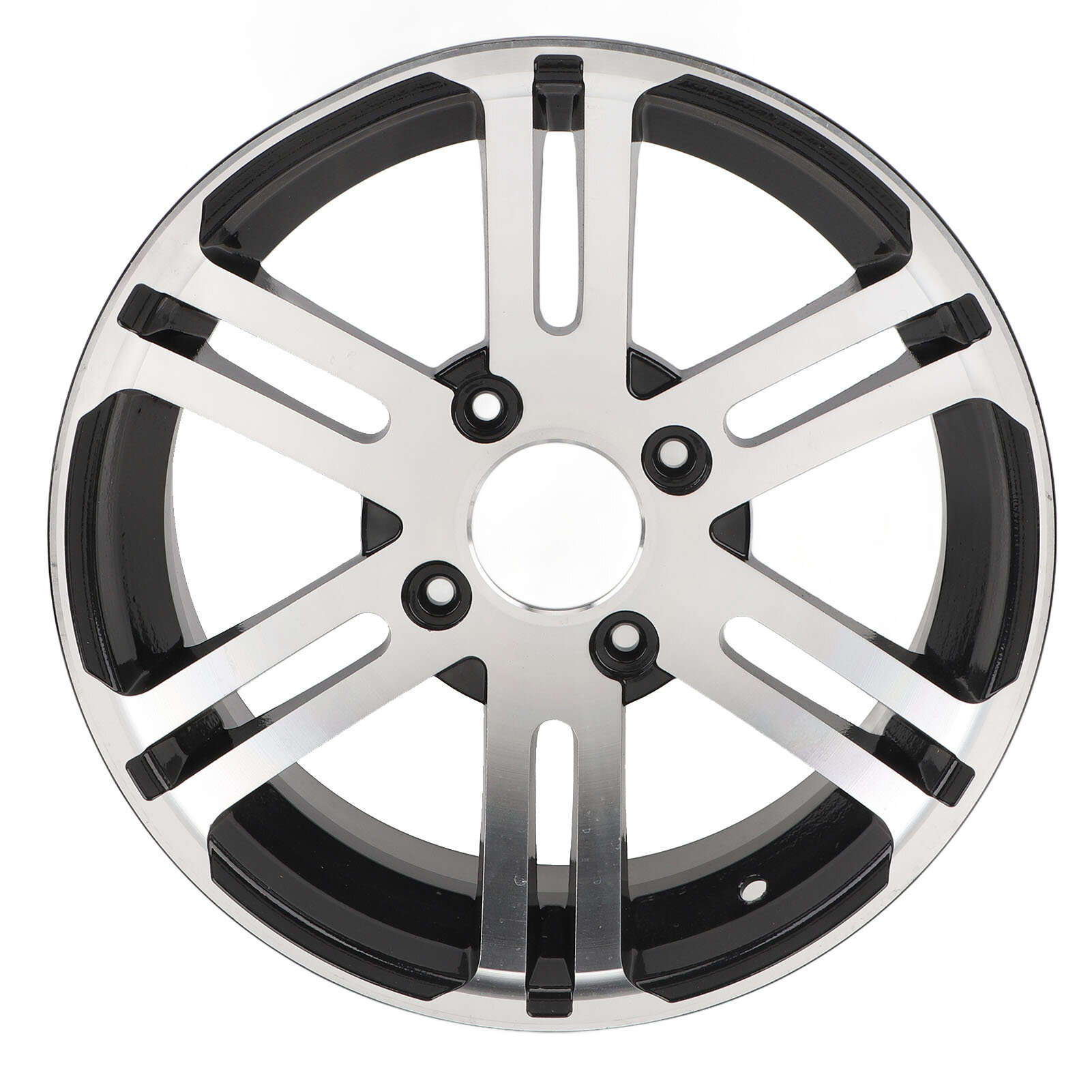 14 -дюймовый колесный алюминиевый сплав Высокая прочность на прочность на длительный срок службы для ATV GO Kart Golf Cart Переднее колесо 165 мм ширина хаба.