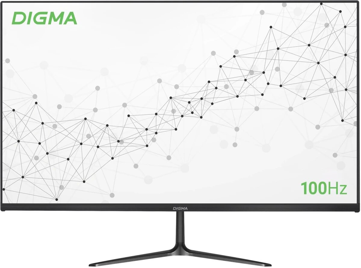 Монитор 27" Digma Progress 27P302F IPS 1920x1080, 100 Гц, 5 мс, 16:9, 250 кд/м², HDMI 1.4, VGA, FreeSync, черный