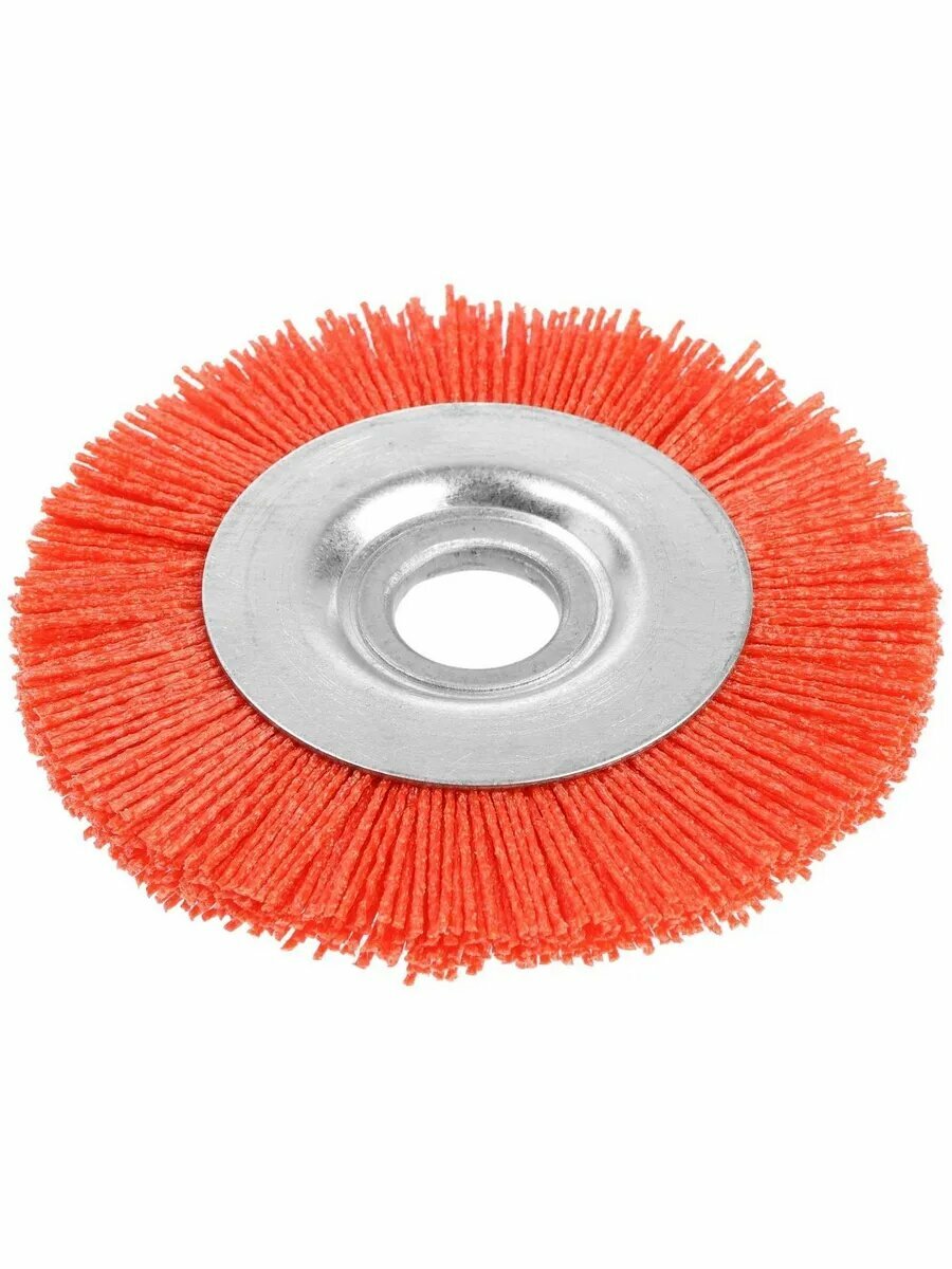 Щетка нейлоновая для УШМ плоская, 125 мм