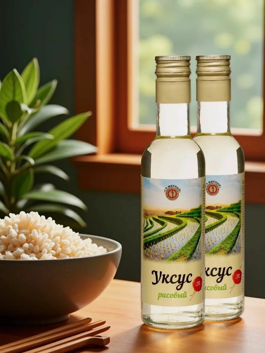 Уксус СП Мирный рисовый белый 3% 250 мл (Набор из 2шт)