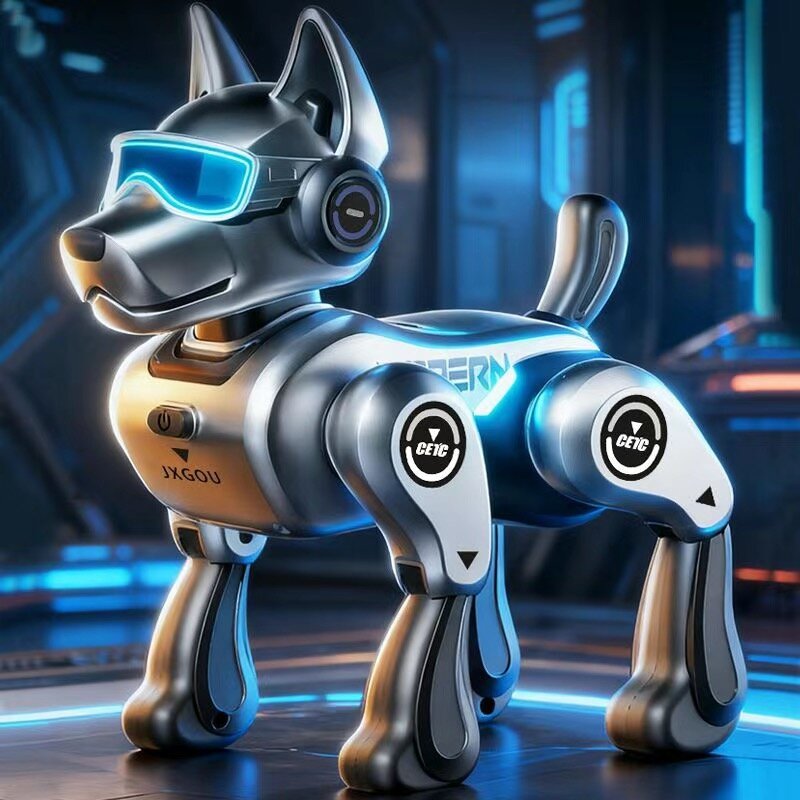 Робот-собака "Кибер пёс", световые и звуковые эффекты, работает от аккумулятора, цвет чёрный 6833322