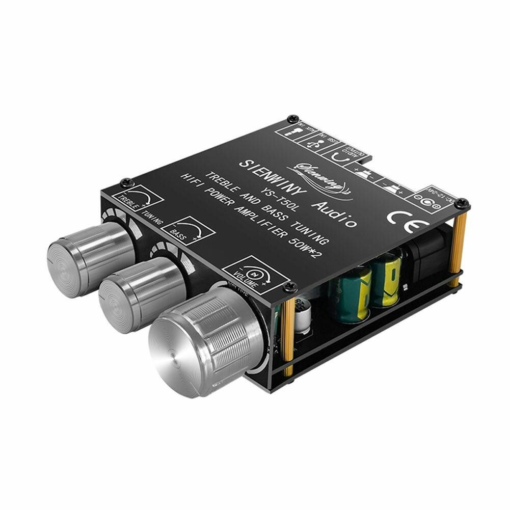 Усилитель мощности звука 50 Вт*2 Bluetooth-совместимый стерео беспроводной усилитель 5.1