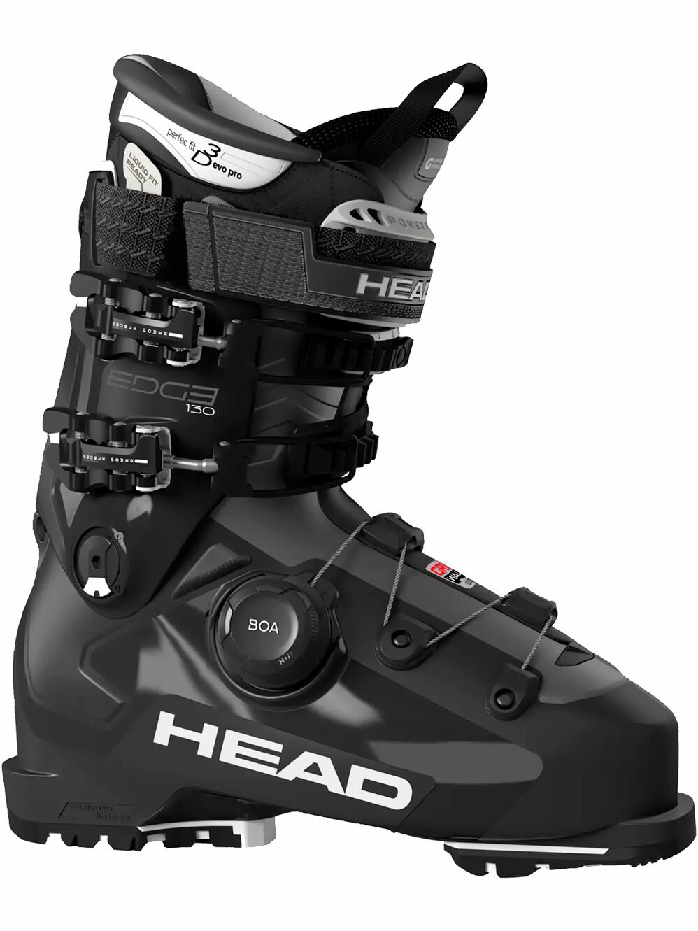 Горнолыжные ботинки мужские HEAD EDGE 130 HV BOA, черные-белые