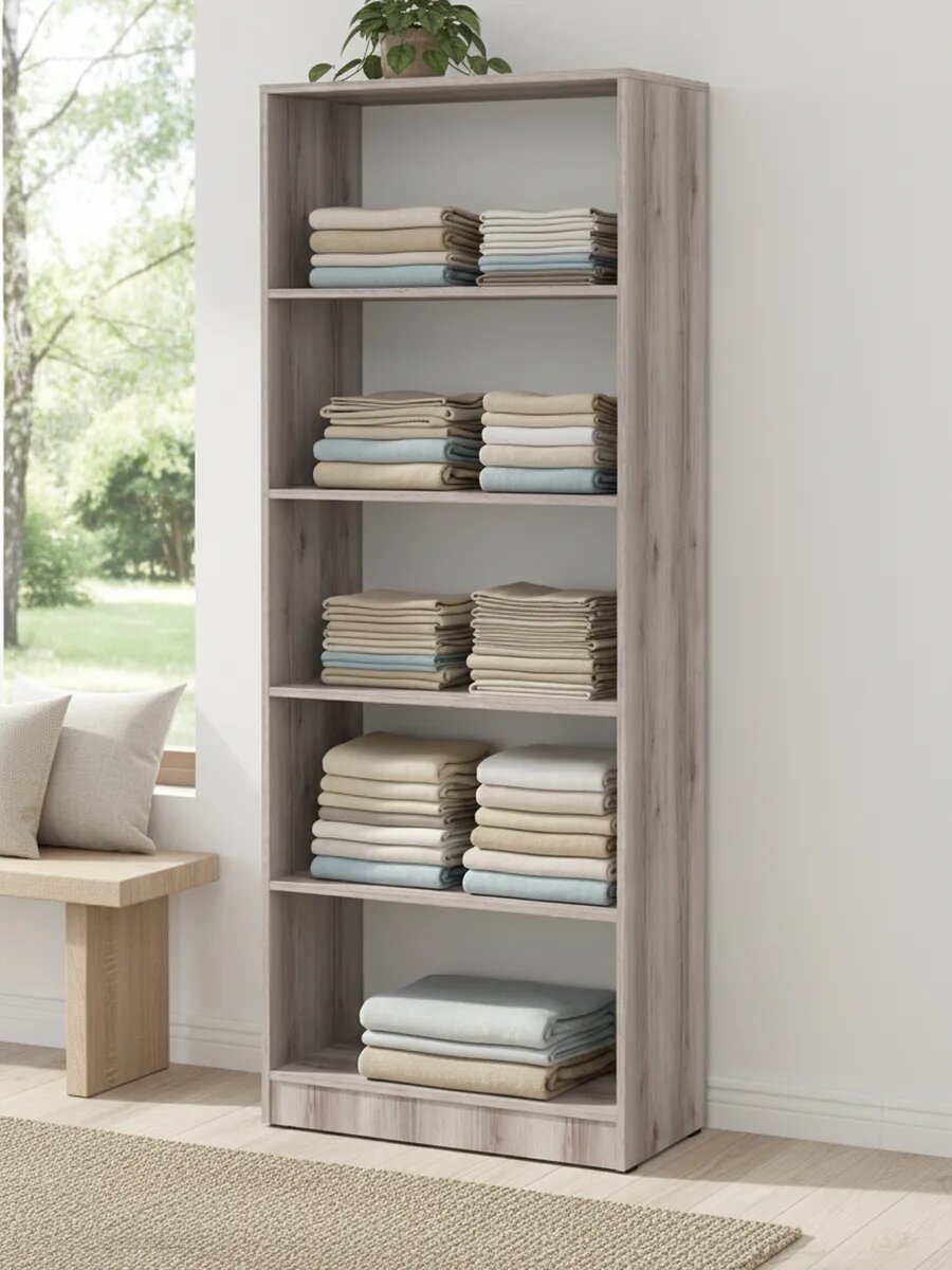 Распашной шкаф FRESTER с полками деревянный для одежды в спальню, от производителя