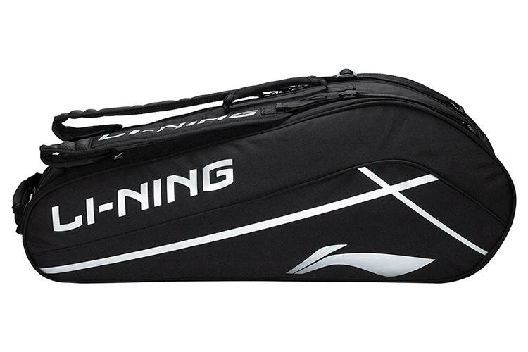 Сумка для ракеток бадминтона унисекс LiNing черная, one size, S EU