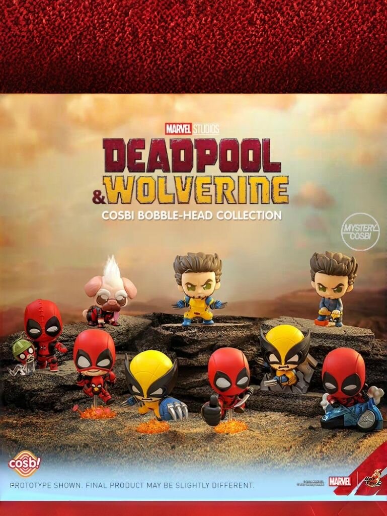 Hot Toys "Дэдпул и Росомаха", слепой бокс, пластик, максимальная высота 10 см