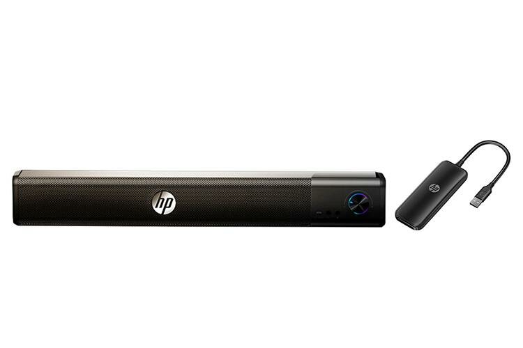 Компьютерные колонки HP 5808185, multicolor, стерео, мощность 5 Вт, компактные, USB питание