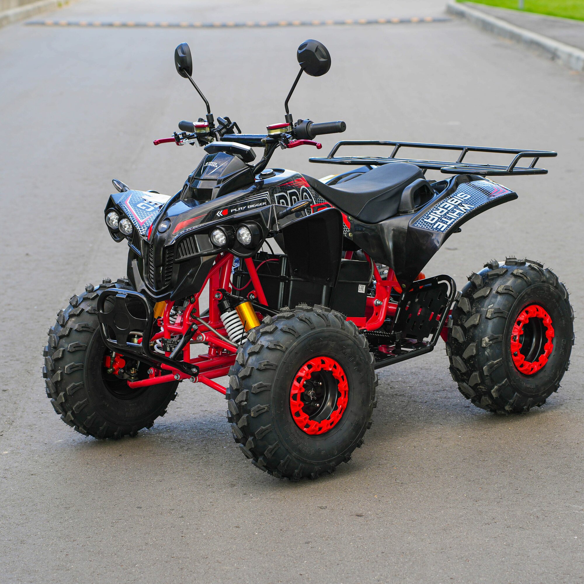 Взрослый Электроквадроцикл WHITE SIBERIA SNEG PRO R 3000W (в заводской упаковке)