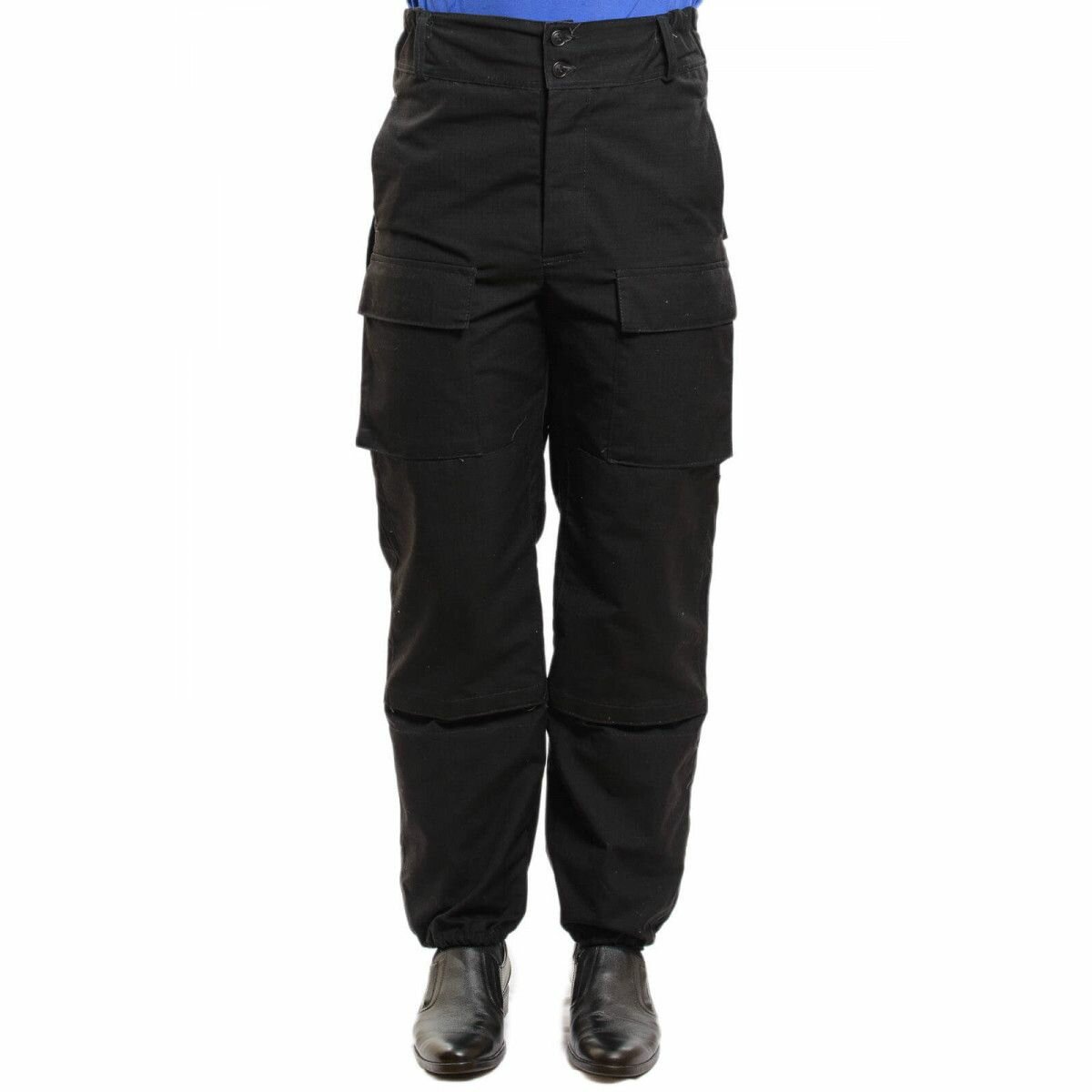 Брюки Спецназ черные тк. Рип-стоп, Размер 52-54, Ростовка 182-188