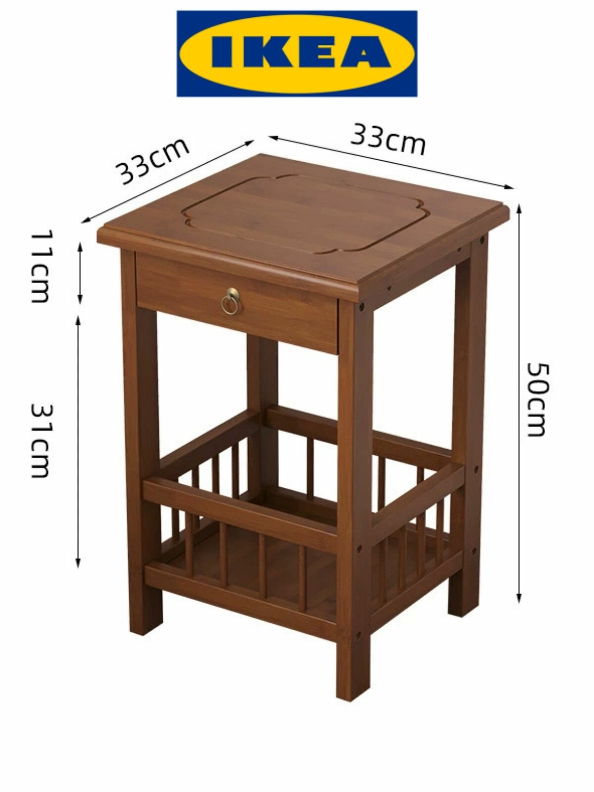 Журнальный столик / Приставной столик, ретро стиль, подходит для сада, спальни, гостиной