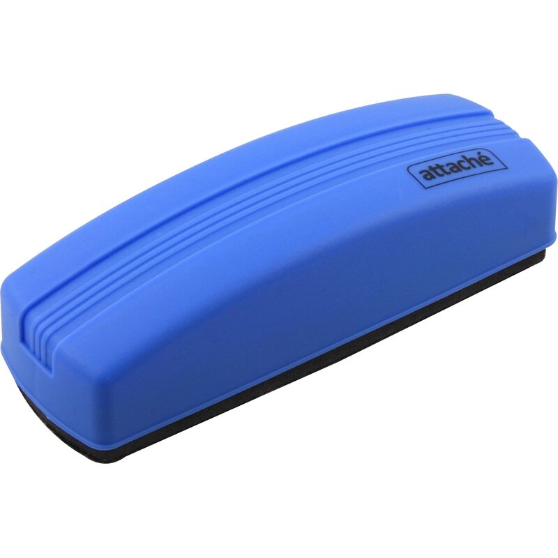 Губка-стиратель для магнитно-маркерных досок, Attache, магнитн,(55x160мм), син
