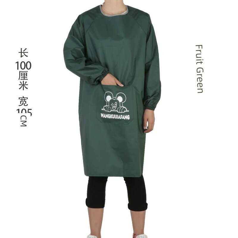 Фартук с длинными рукавами, водонепроницаемый и маслостойкий, рабочая одежда для взрослых мужчин на осень и зиму,