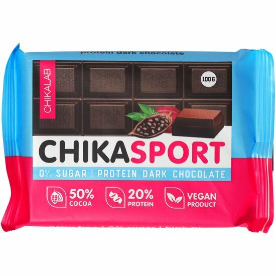 Протеиновый шоколад Chikalab темный 100 гр.