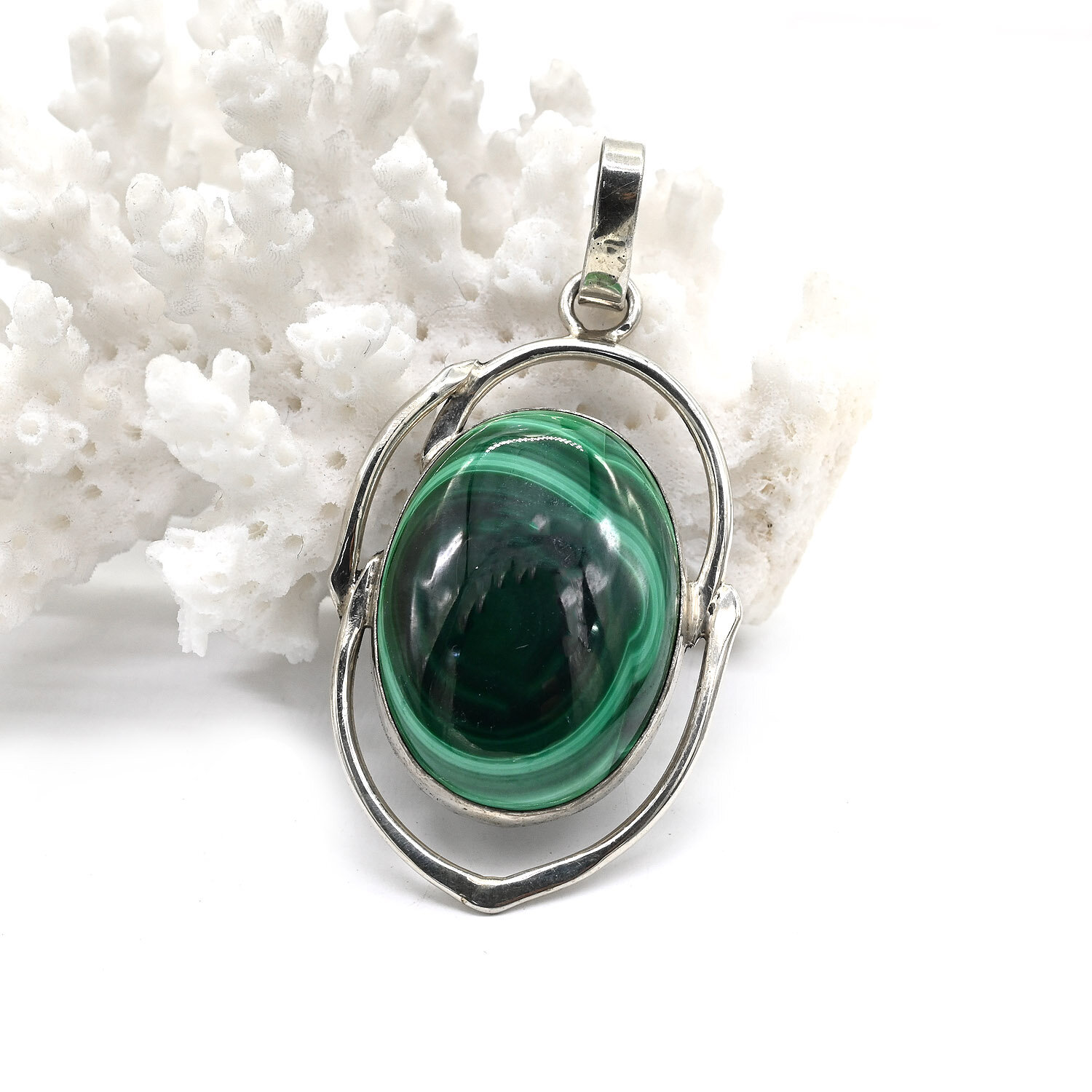 Подвеска, малахит