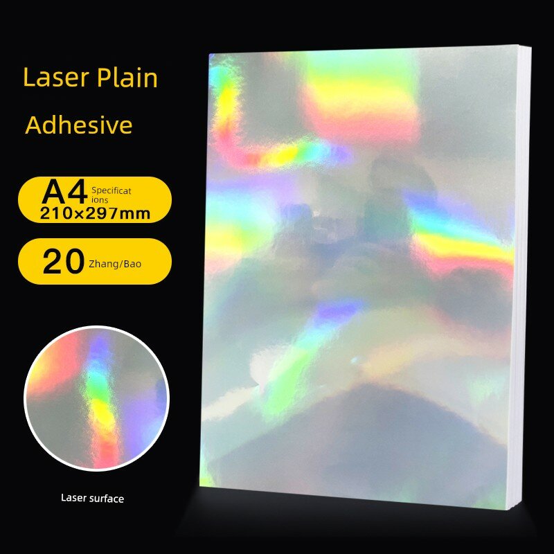 Самоклеящаяся бумага для лазерной печати формата А4, этикетки, стикеры, для лазерных и струйных принтеров, с глянцевой