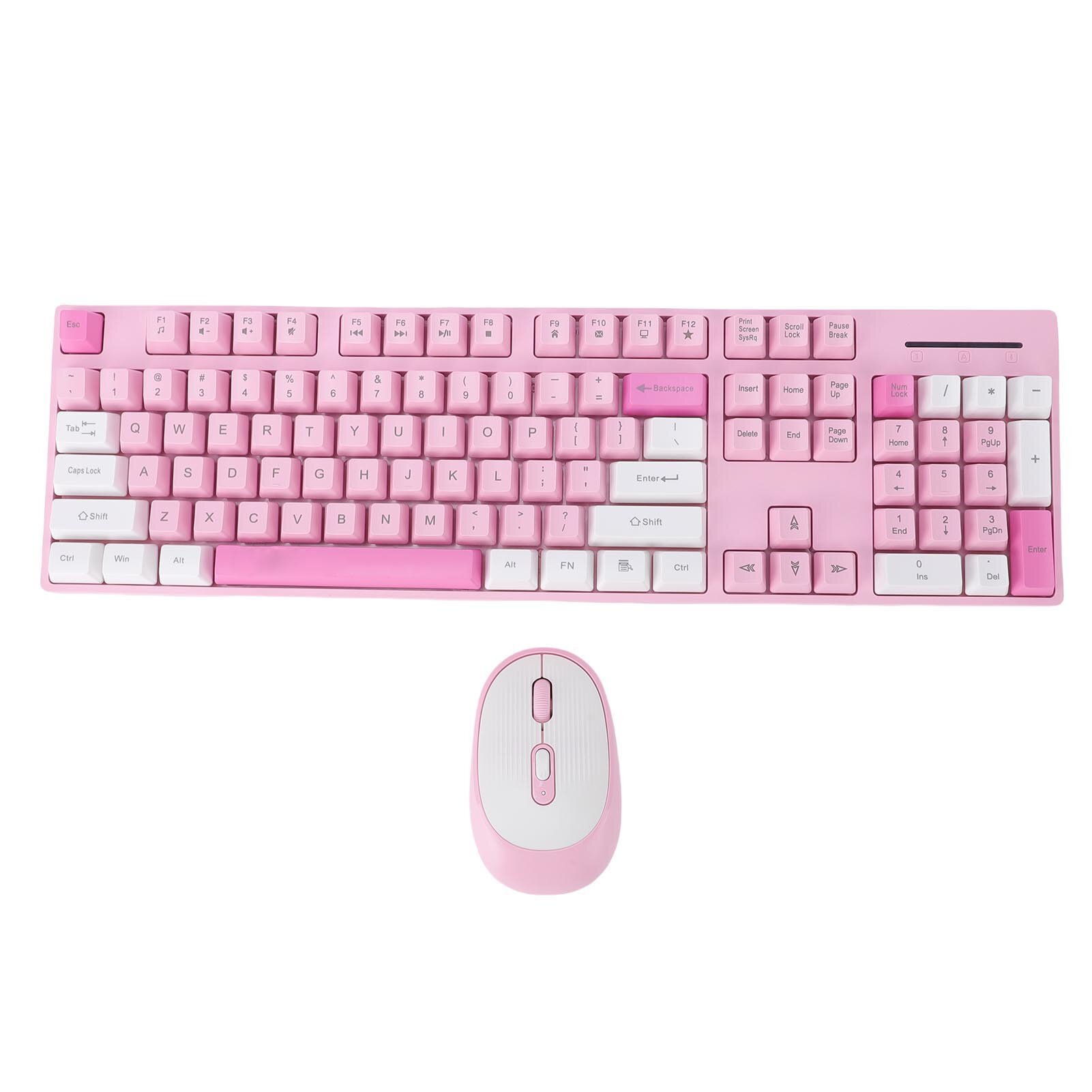 Wireless Keyboard and Mouse Combo 2.4G Wireless Plug and Play Ergonomic Keyboard and Mouse Set for Computer Type 1