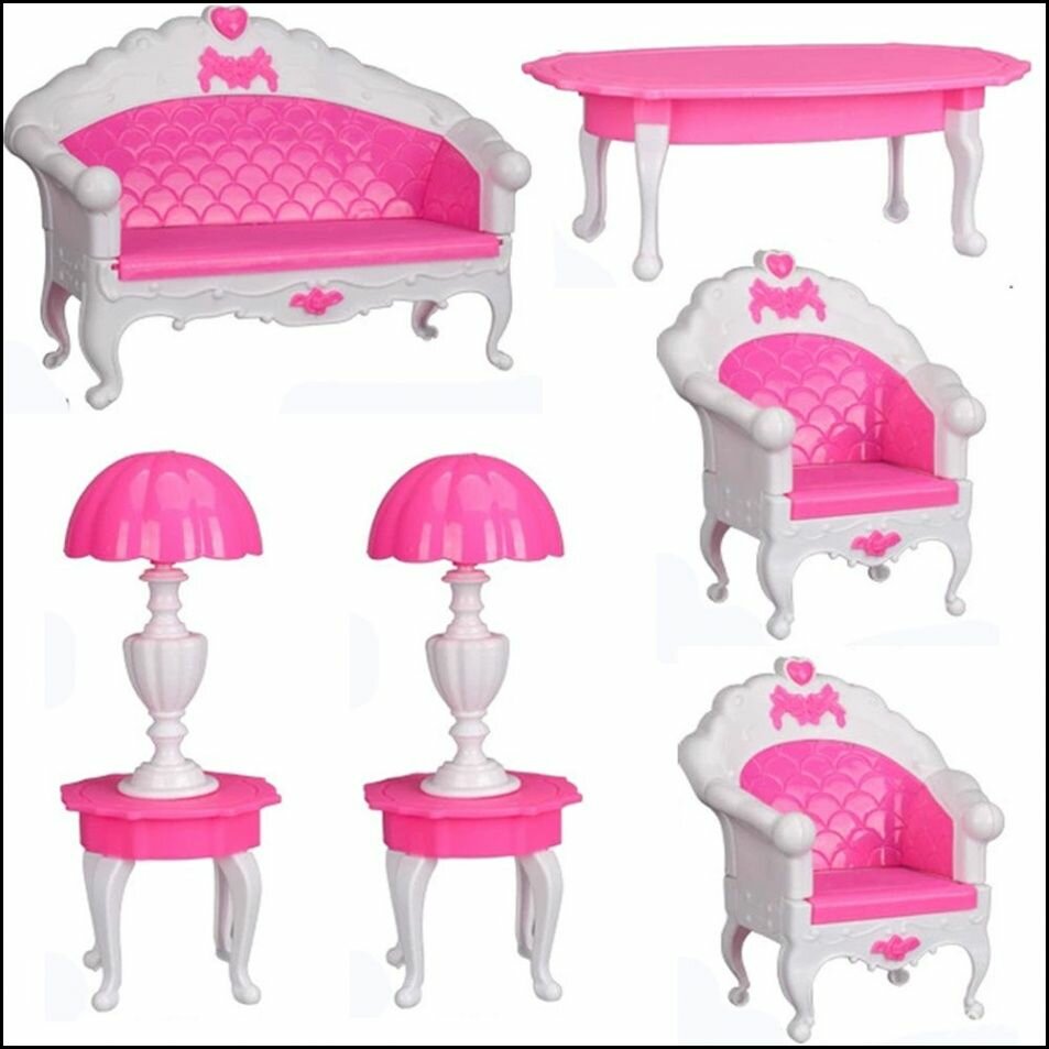 Эксклюзивный гарнитур для куклы Барби в европейском стиле, включающий модный диван для аксессуаров