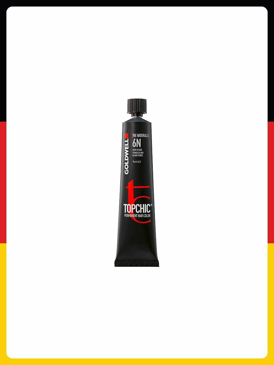 Краска для волос Topchic 6KR, гранатовый оттенок, тюбик 60 мл