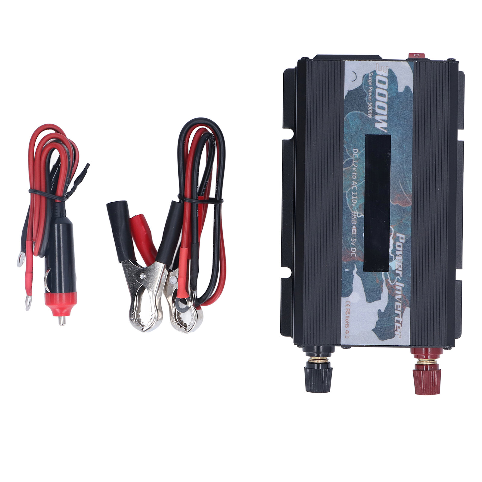 Чистый синусоидальный инвертор постоянного тока 12 В на переменный ток, многофункциональный преобразователь энергии для бытовых приборов, 3000 Вт