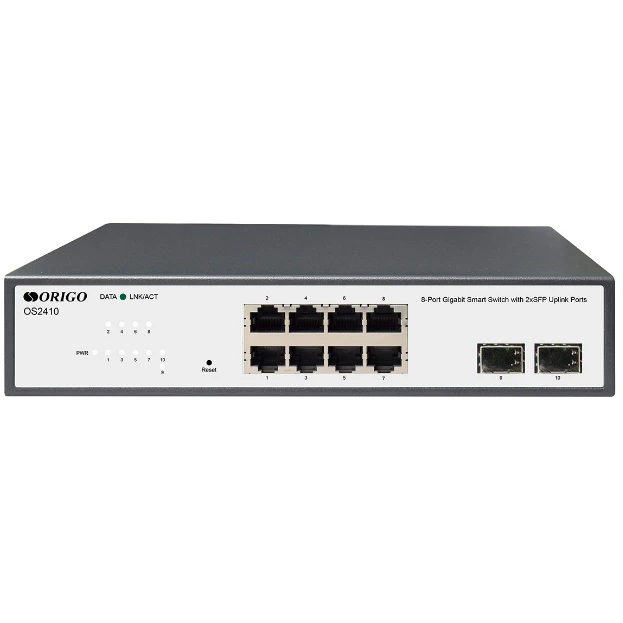 ORIGO Управляемый коммутатор (8UTP 1000Mbps + 2 SFP)