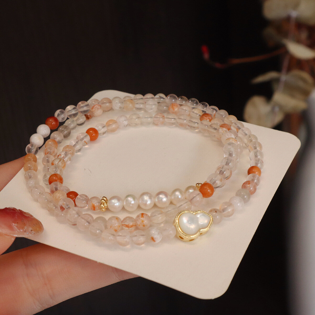 Браслет для гадания, YM Mall из кварца и Камень Приносит элегантность и удачу