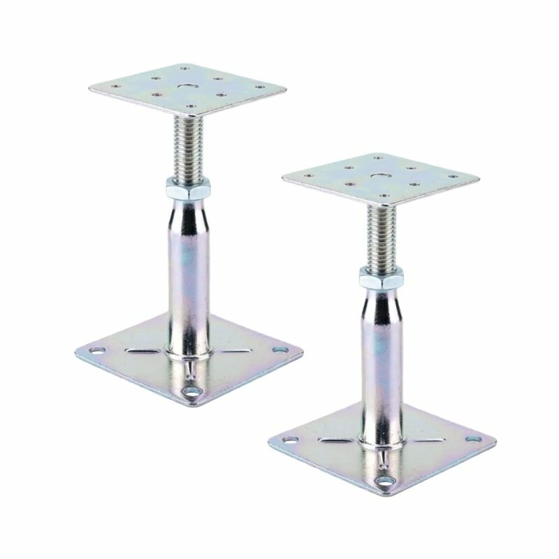 Оцинкованная регулируемая опорная рама приподнятой колонны из 2 частей крыши-B