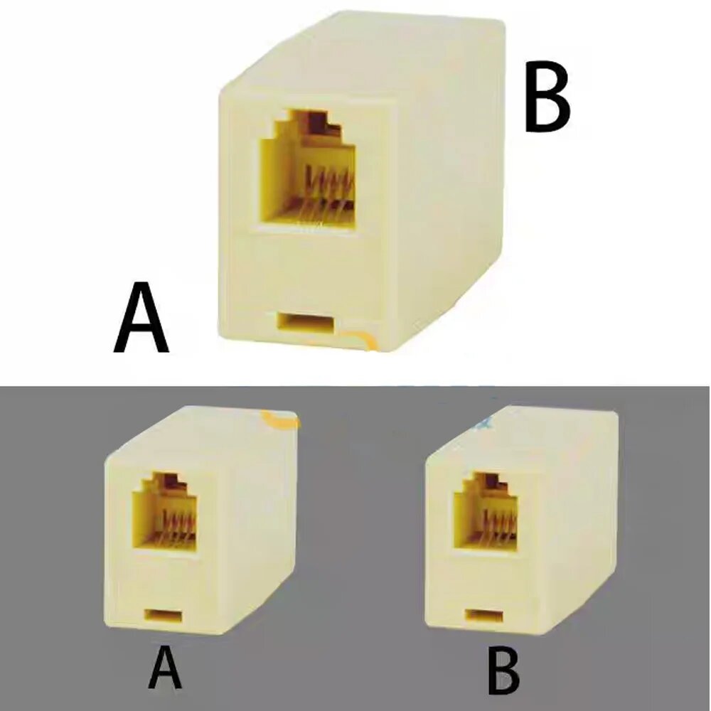 SINFORCON Переходник RJ9 RJ10 4P4C мама-мама