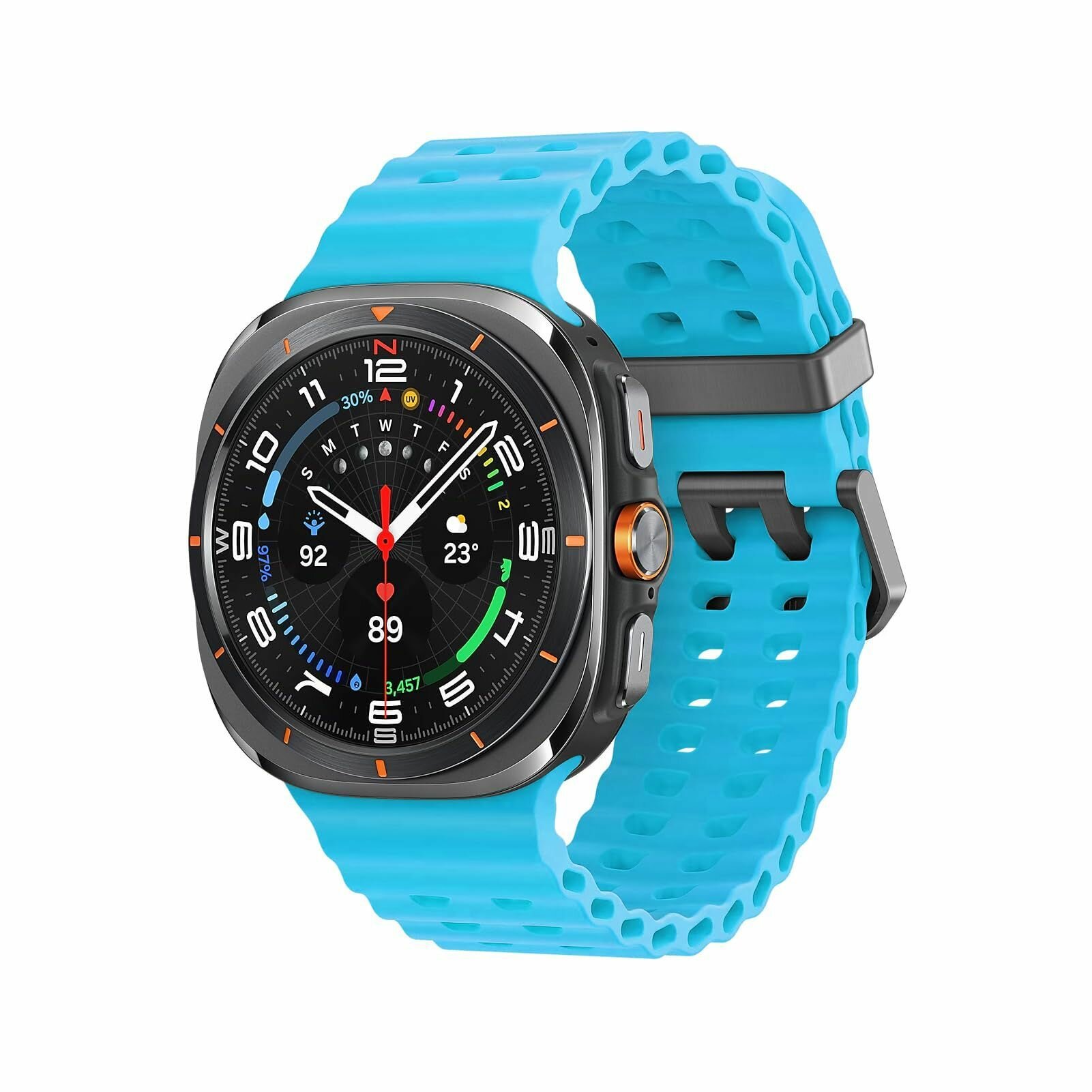 Силиконовые ремешки для Samsung Galaxy Watch Ultra 47 мм (2025), прочные морские браслеты для Galaxy Watch Ultra 2024