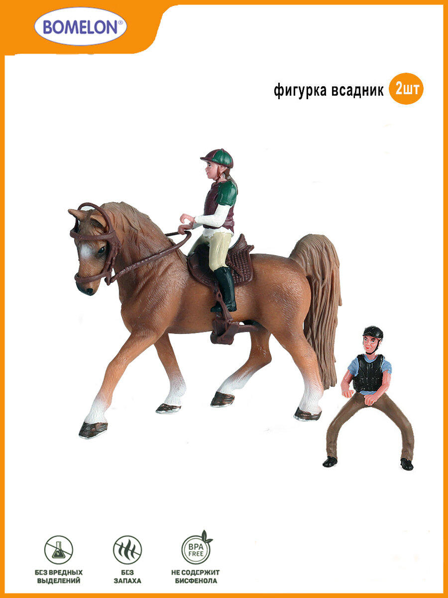 Фигурка лошадь Теннесси с всадником, фигурка всадник 2 шт, Tennessee Horse, детские игрушки