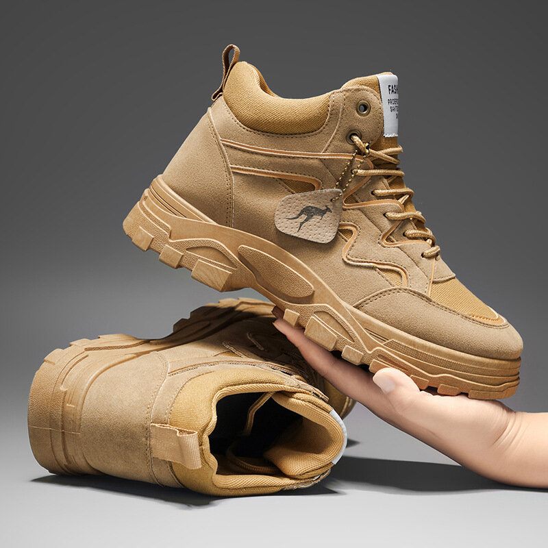 Высокие мужские кеды больших размеров, повседневные кожаные ботинки, ботинки Martin, размеры 39-47