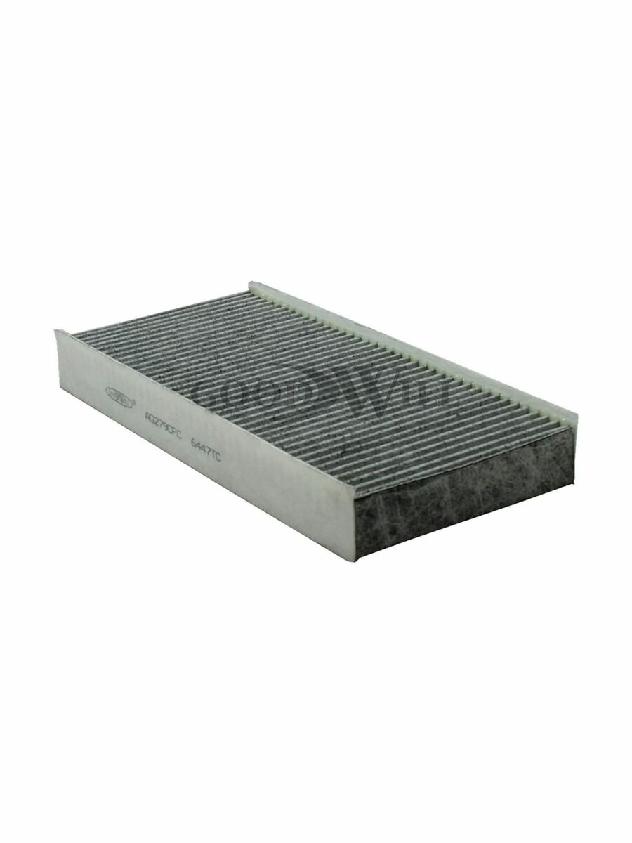 Фильтр салонный угольный Goodwill AG279CFC для CITROEN C5, С6, PEUGEOT 407 / Ситроен Ц5, Ц6, Пежо 407