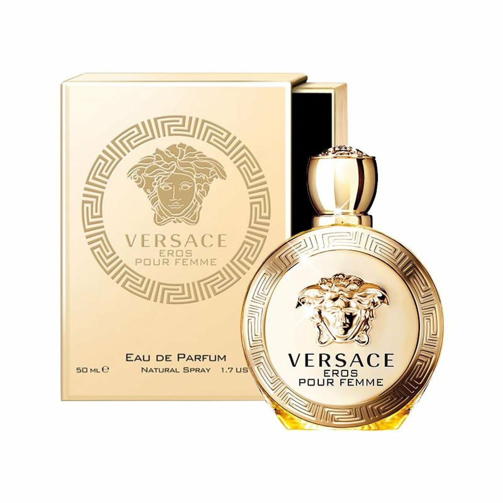 Versace Eros Pour Femme, парфюмерная вода, цветочный древесно-мускусный женский аромат, 50 мл