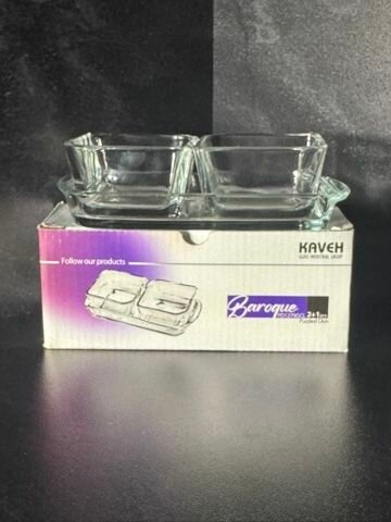 Соусники стеклянные Baroque 60 мл (2+1)