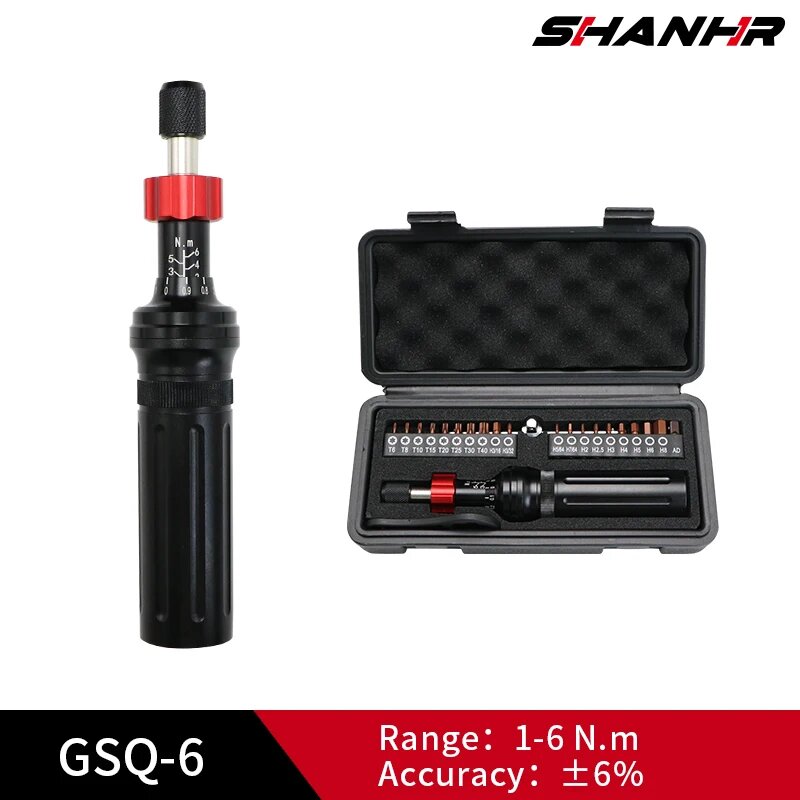 Набор динамометрических отверток SHANHR GSQ-6 1-6(N. m)