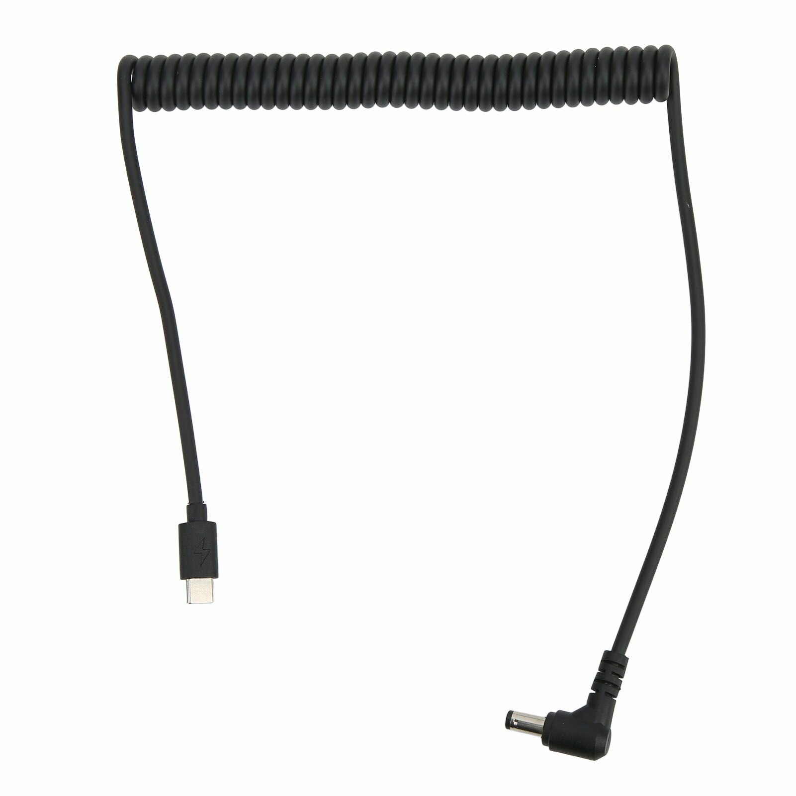 Зарядный кабель для видеокамер PD, Type C в 5.5x2.5 мм, 65 Вт, PVC, 12 В