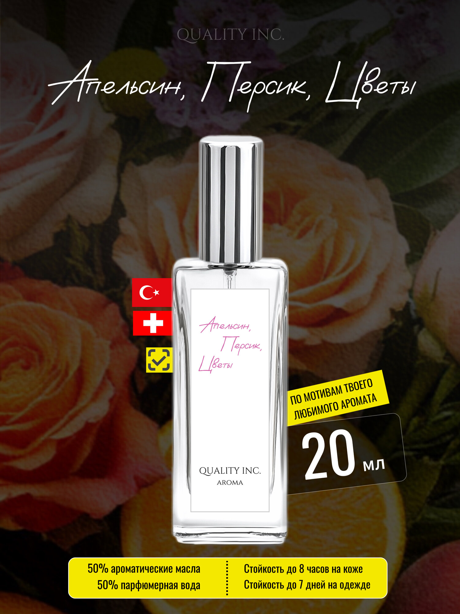 Духи женские, туалетная вода по мотивам известных ароматов, 20 мл