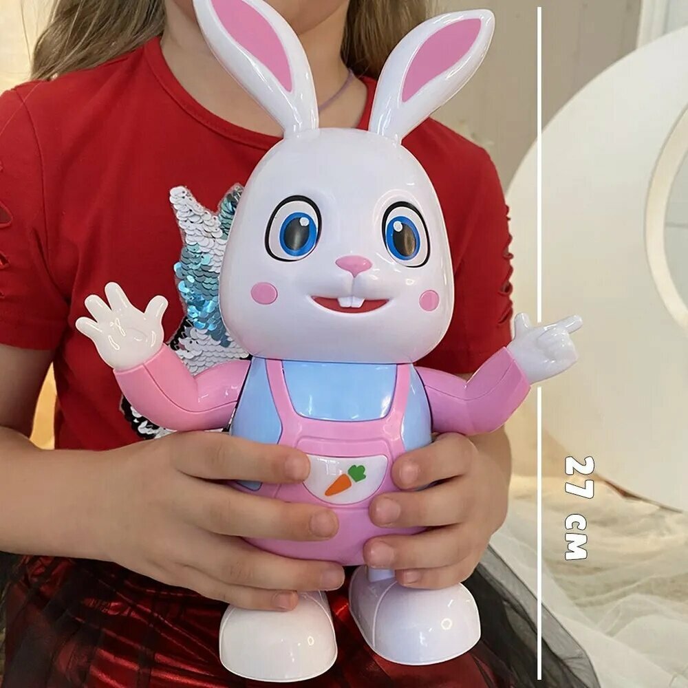 Музыкальная развивающая игрушка танцующий заяц интерактивный