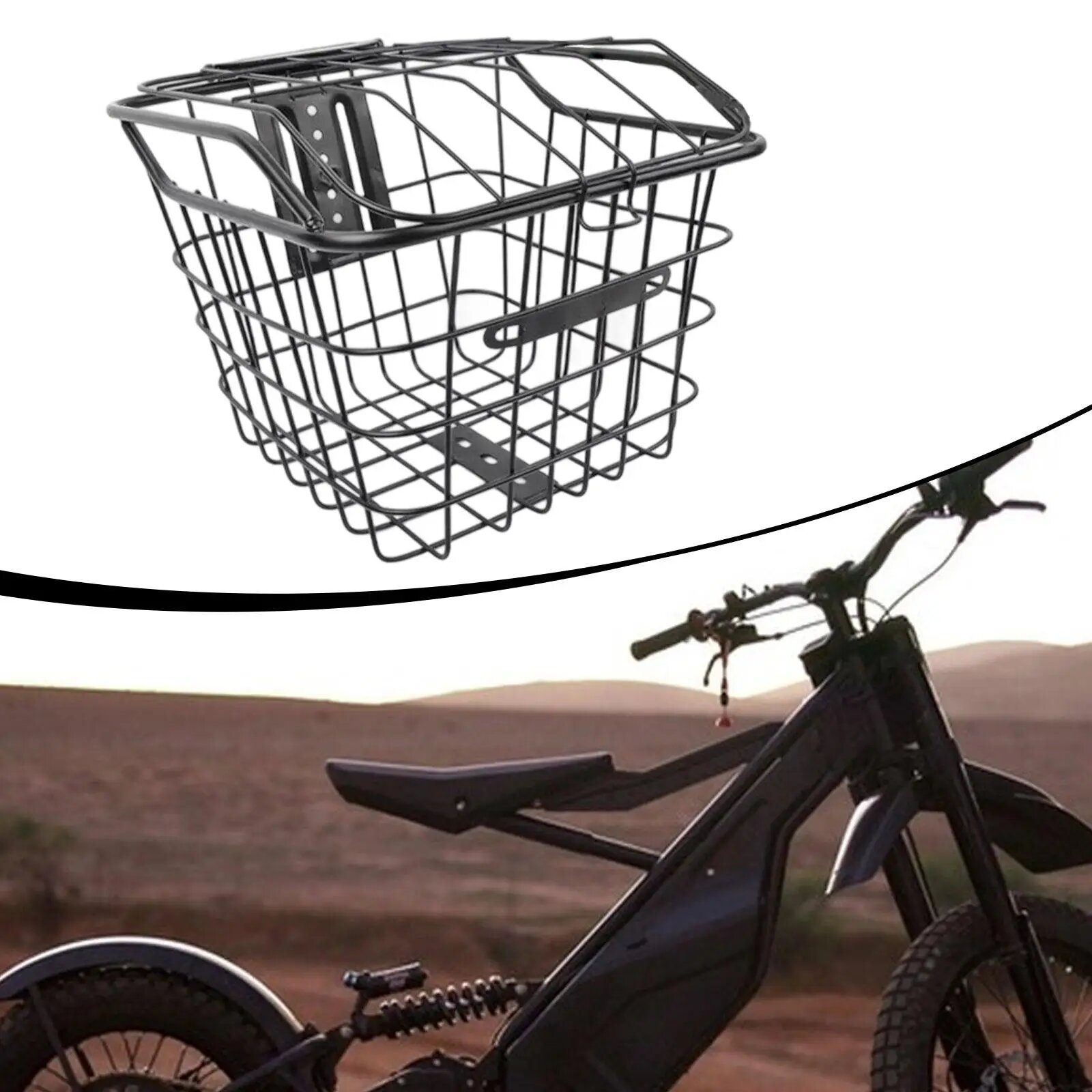 Передняя Корзина Для Электровелосипеда – Простая В Установке Металлическая Проволочная Корзина Для Хранения На Велосипеде Для.
