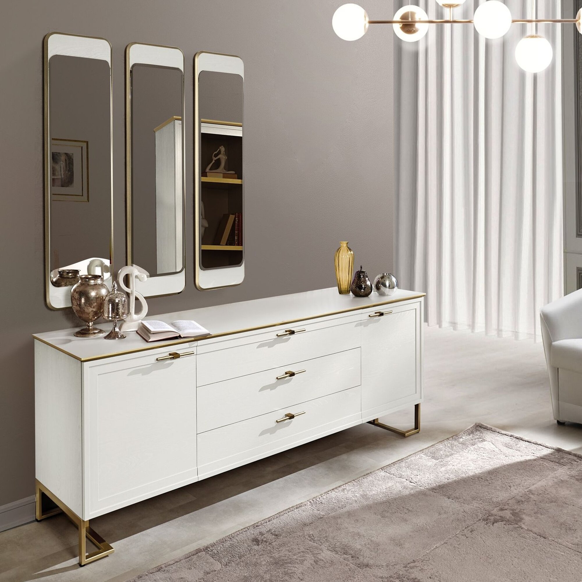 Комод Dana Palmari P0160, на 2000 мм, на металлических ножках