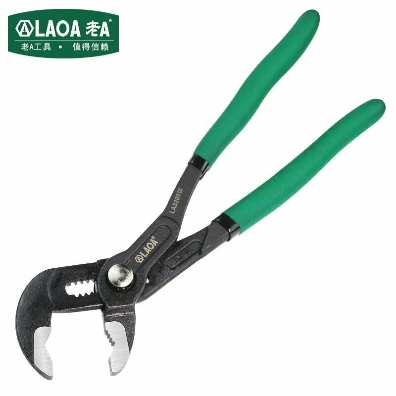 Плоскогубцы для водяного насоса LAOA с большим отверстием, регулируемые многоцелевые плоскогубцы для водопроводных труб 10 дюймов