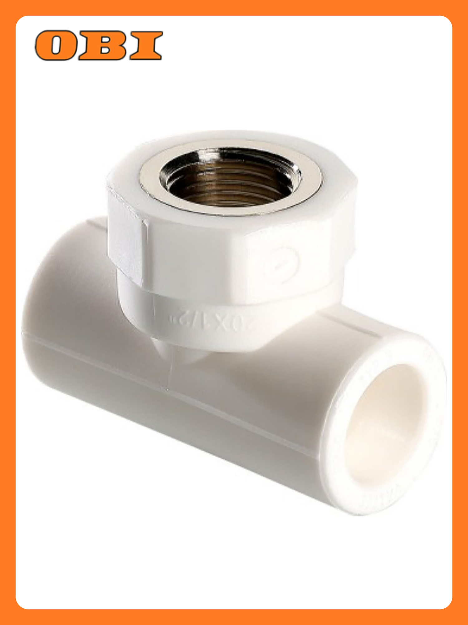 Тройник VALTEC VTp.732.0, полипропилен, белый, 25x3/4", 35 см