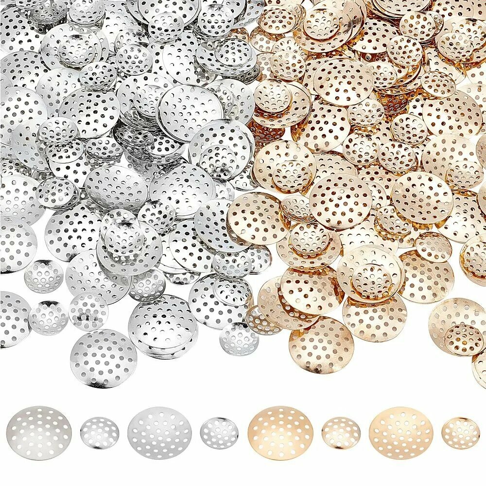 KNOW EASY-400 шт, основа для броши, заготовка для броши, сито, фурнитура для плоских круглых дисков, подвесные серьги, материалы для изготовления